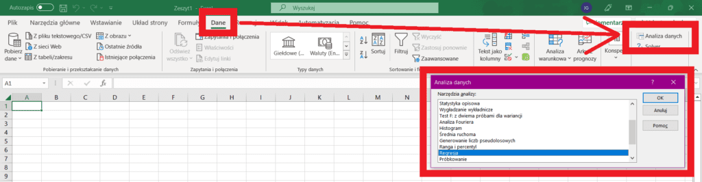 Dodatek "Analiza Danych" w Excelu. Jak włączyć? | Blog eTrapez
